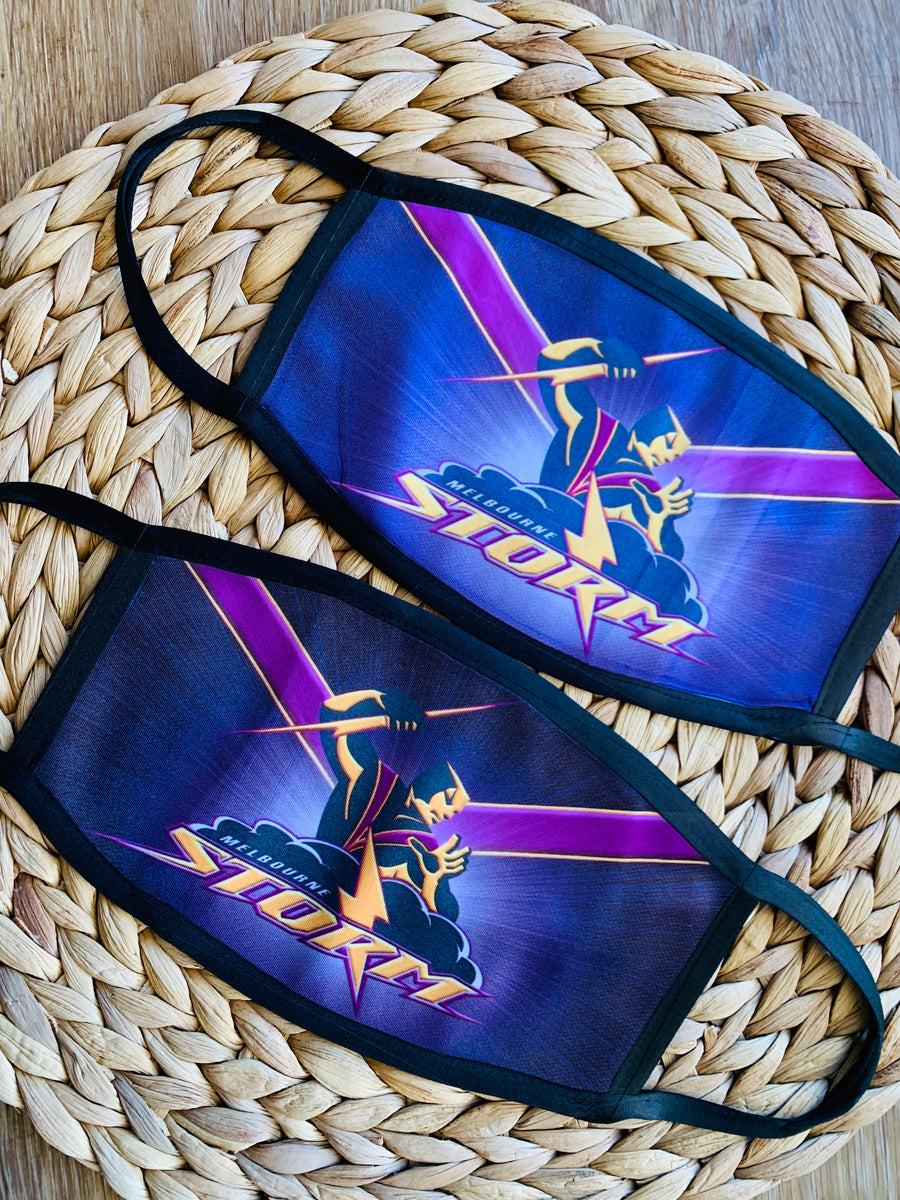 Face Mask - Melbourne Storm – Campton Graphics